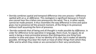 Derrida’s post structuralism | PPTX