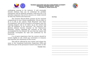 TESDA CSS NCII-SWBL-Trainees Record-BOOK | DOCX