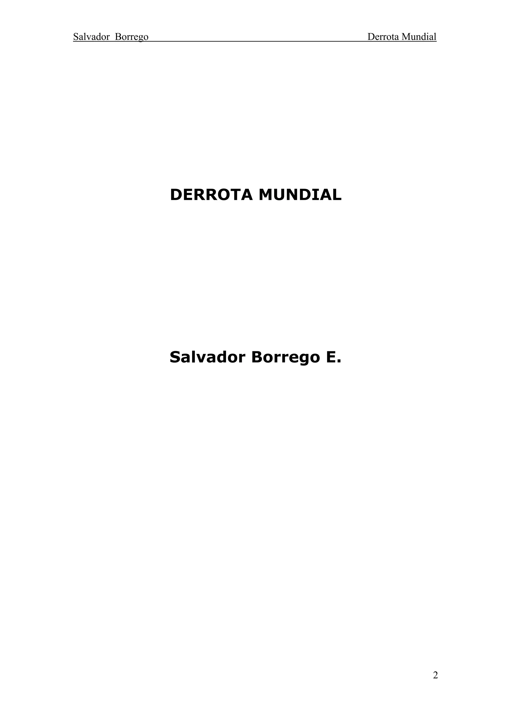 Derrota mundial-salvador-borrego | PDF
