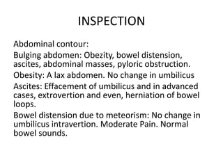 Abdominal Examination | PPTX