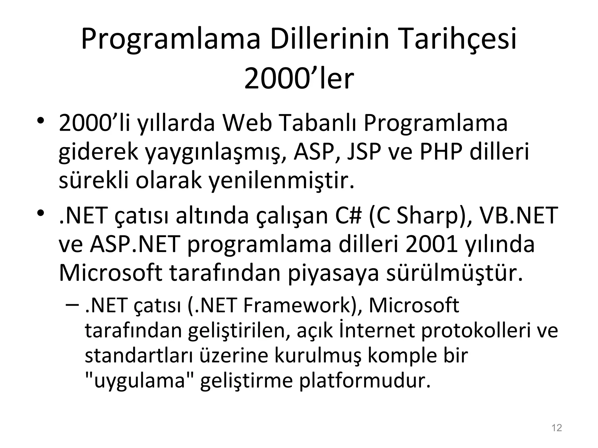 Programlama Dilleri | PPT