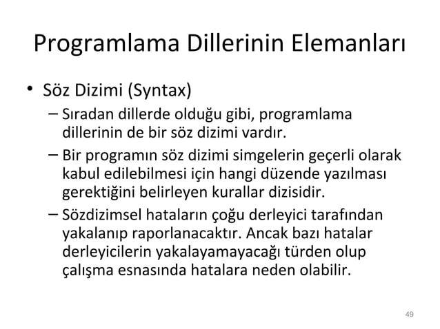 Programlama Dilleri | PPT