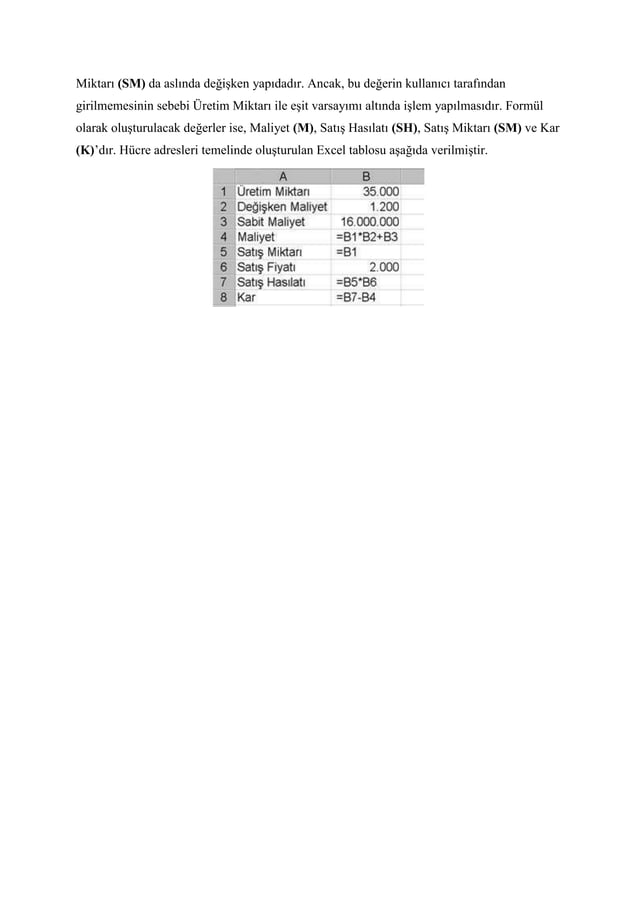 Ders 9 formul ve uygulamalar | PDF