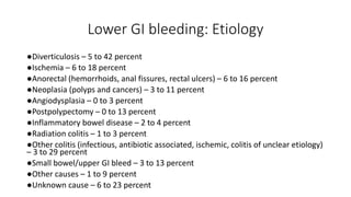 Ders lower gi bleeding | PPTX