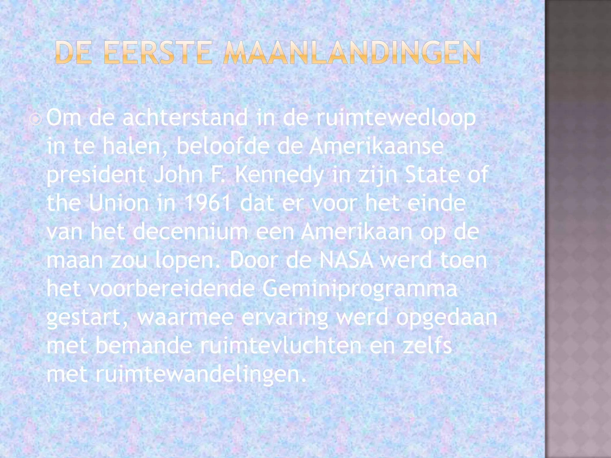 De ruimtevaart a en s | PPTX