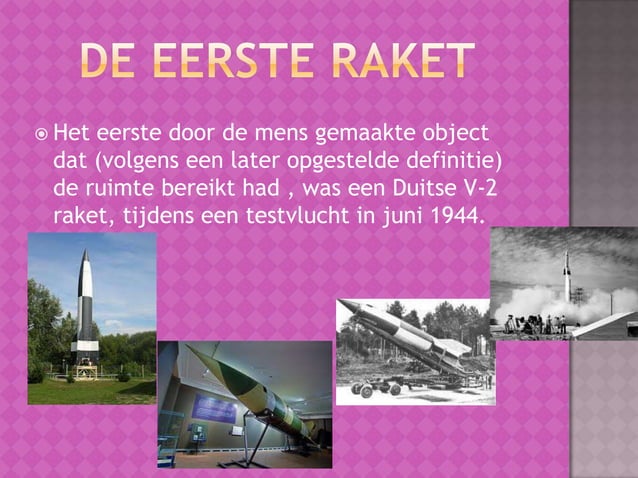 De ruimtevaart a en s | PPT