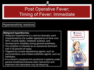 post operative fever infectious and non- | PDF