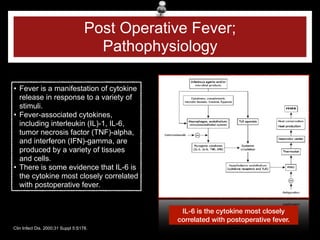 post operative fever infectious and non- | PDF