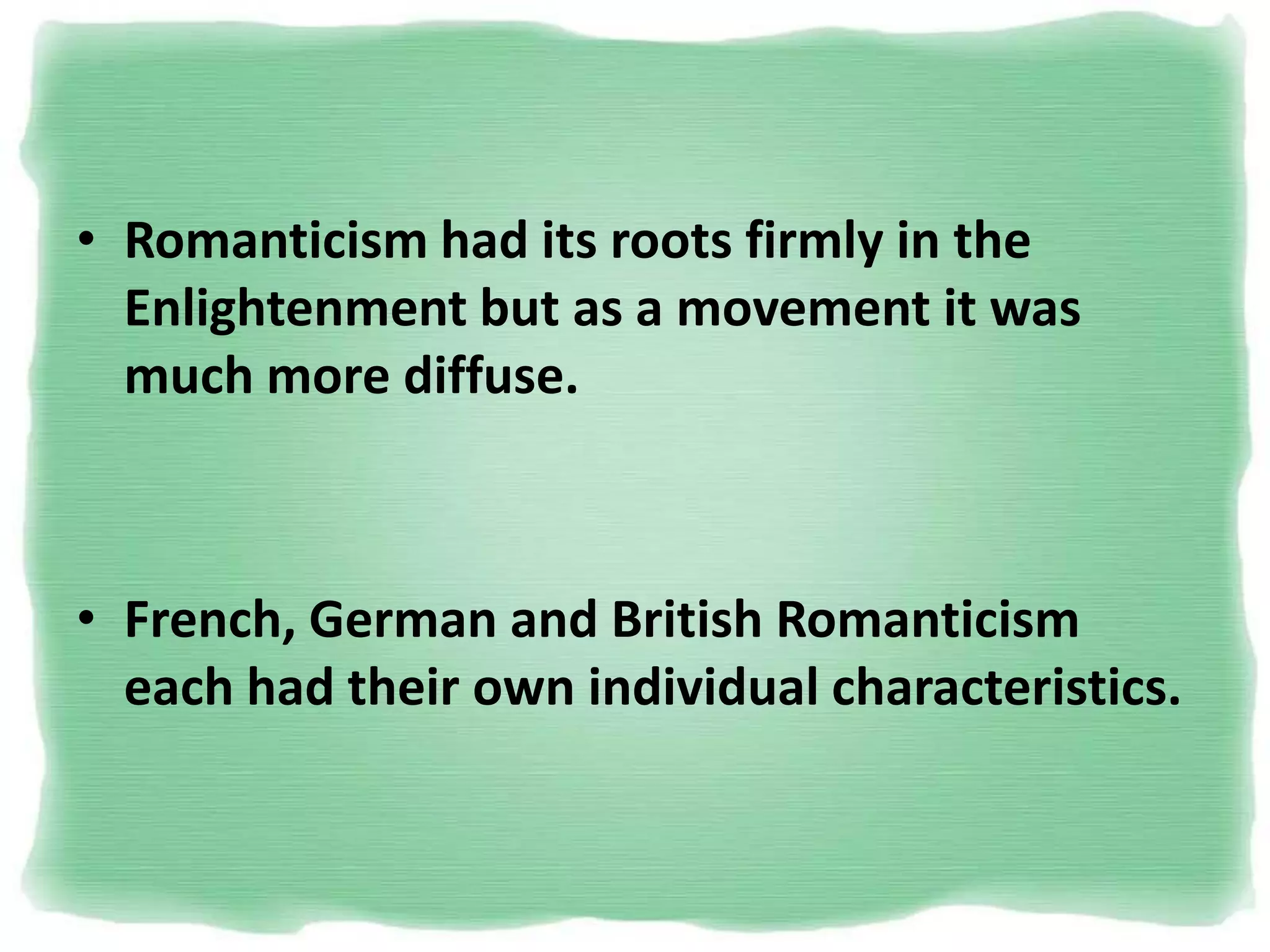 Introduction to romanticism and romantics | PPTX