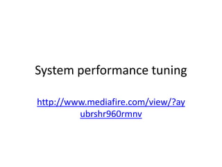 Performance Tuning | PPT