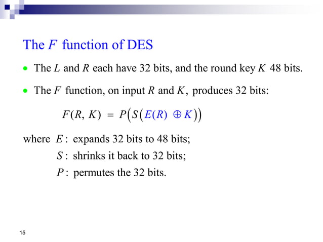 Data Encryption standard in cryptography | PPTX