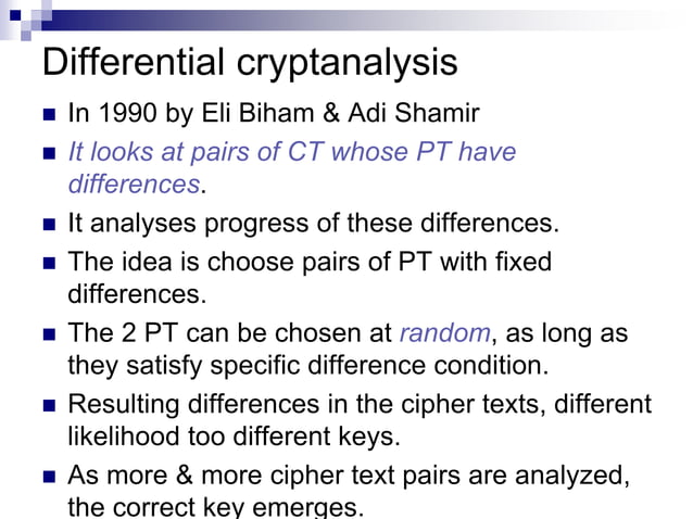 Data Encryption standard in cryptography | PPTX