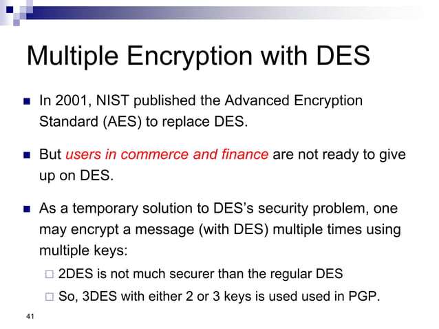 Data Encryption standard in cryptography | PPTX