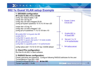 Des 3800 howto-en_guest-vlan_20060623 | PPT