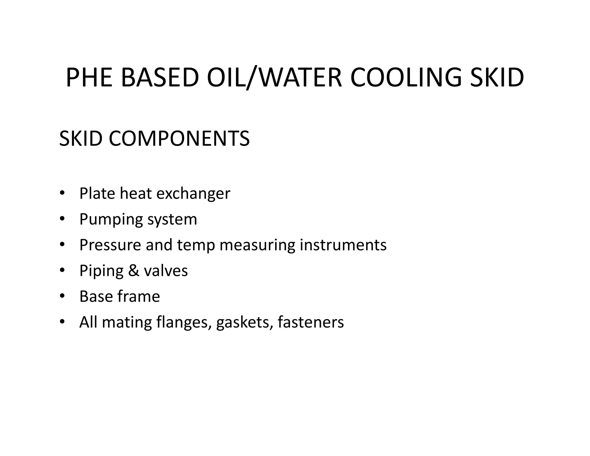 Skid based HX solutions for industrial uses | PDF