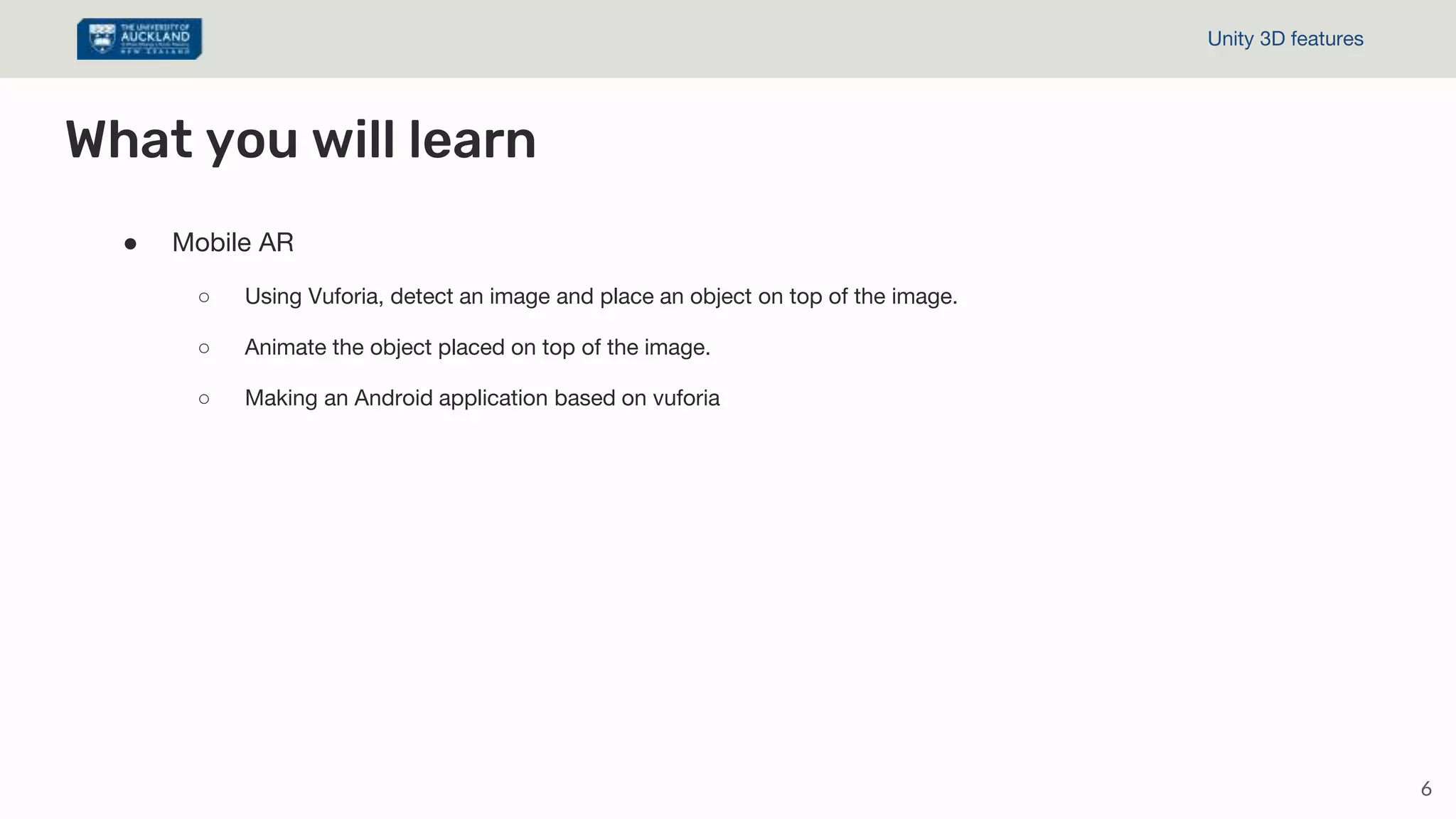 Introduction To Unity And Vuforia For Augmented Reality And Image Tracking Ppt