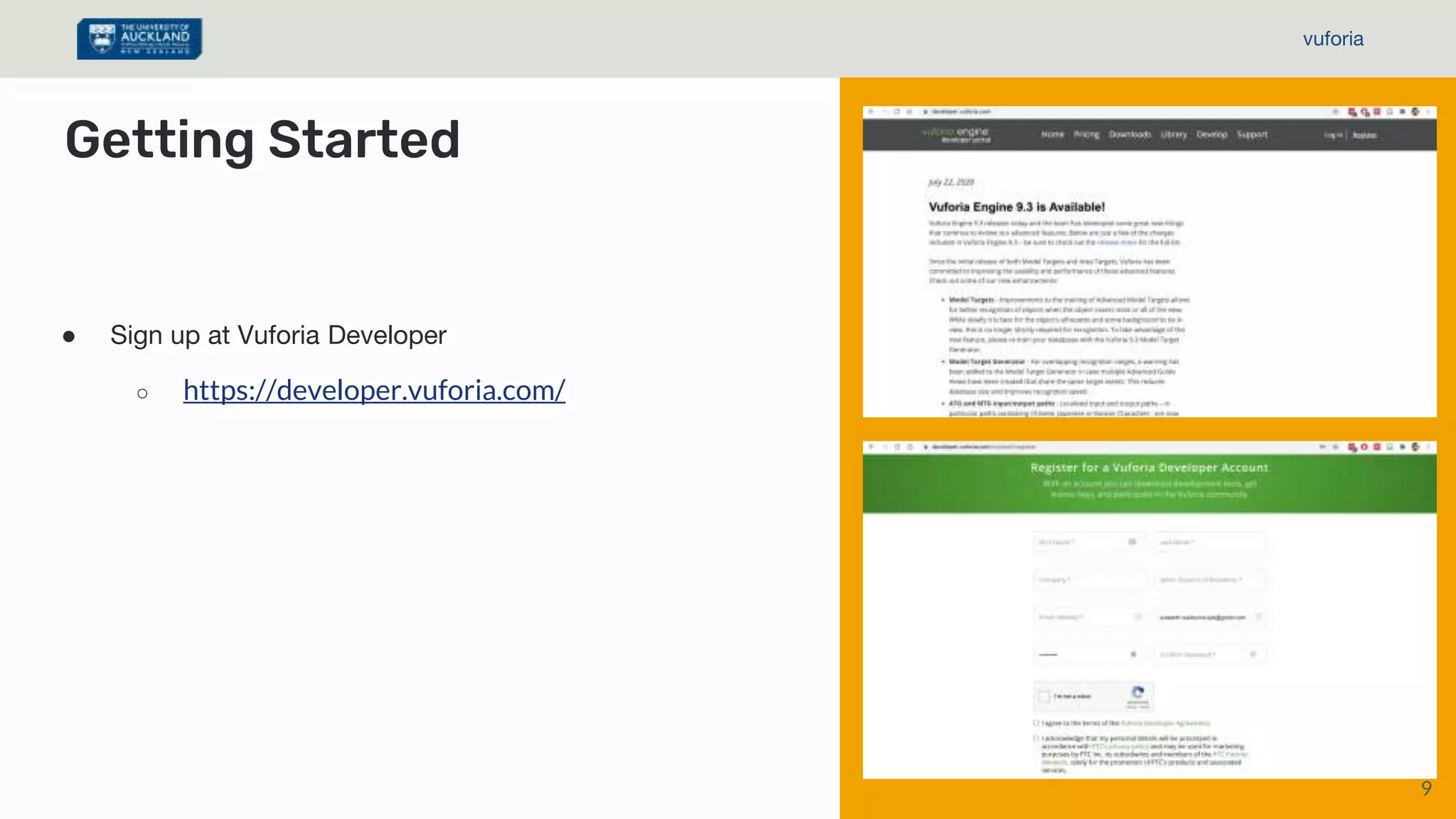 Introduction To Unity And Vuforia For Augmented Reality And Image Tracking Ppt