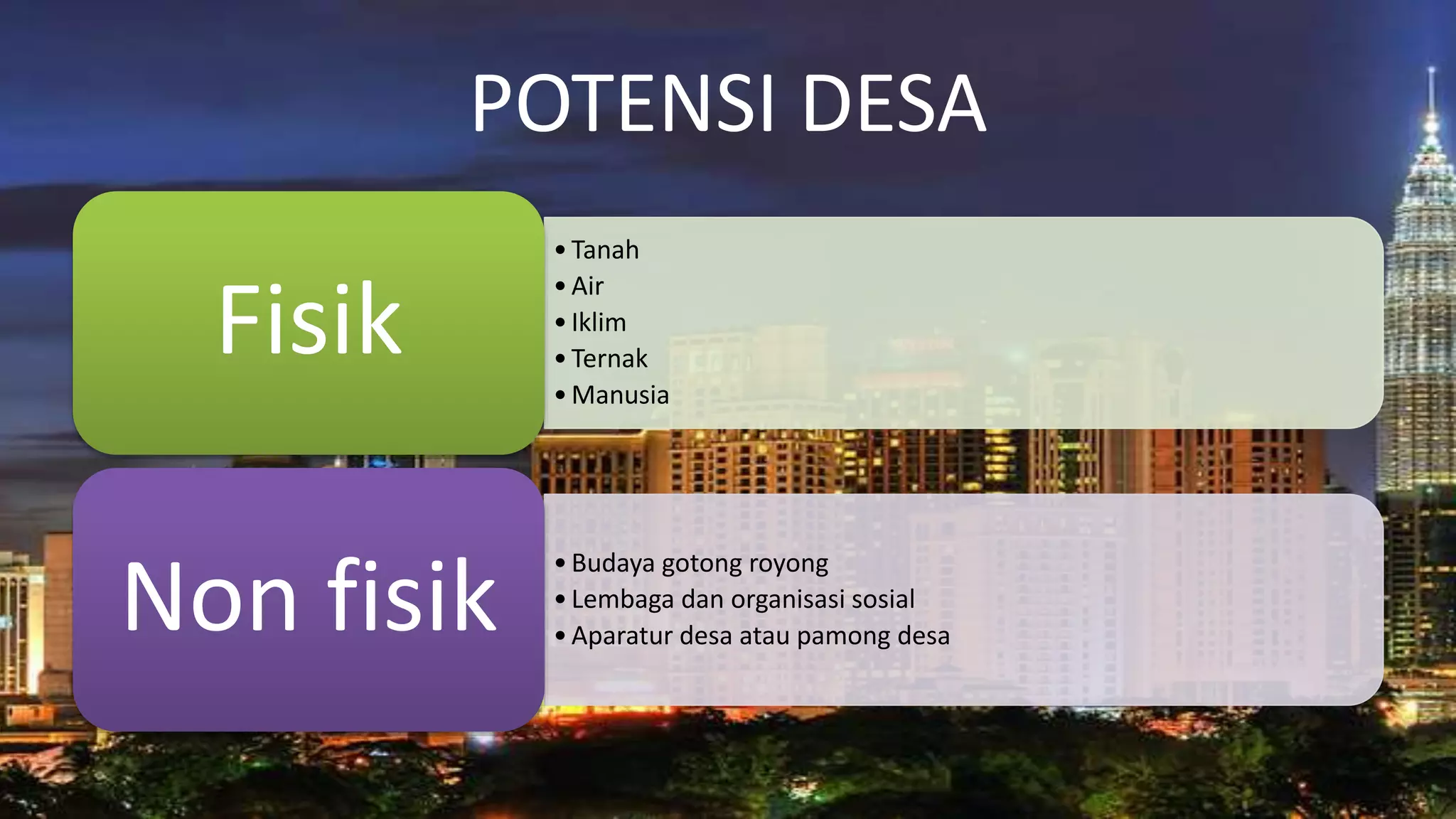 Struktur Keruangan dan Perkembangan Desa | PPTX
