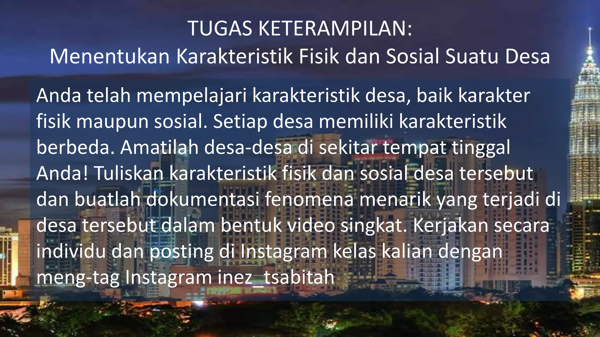 Struktur Keruangan dan Perkembangan Desa | PPTX