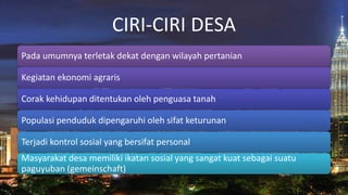 Struktur Keruangan dan Perkembangan Desa | PPTX