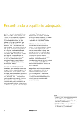 Desafios do crescimento Ernst & Young | PDF