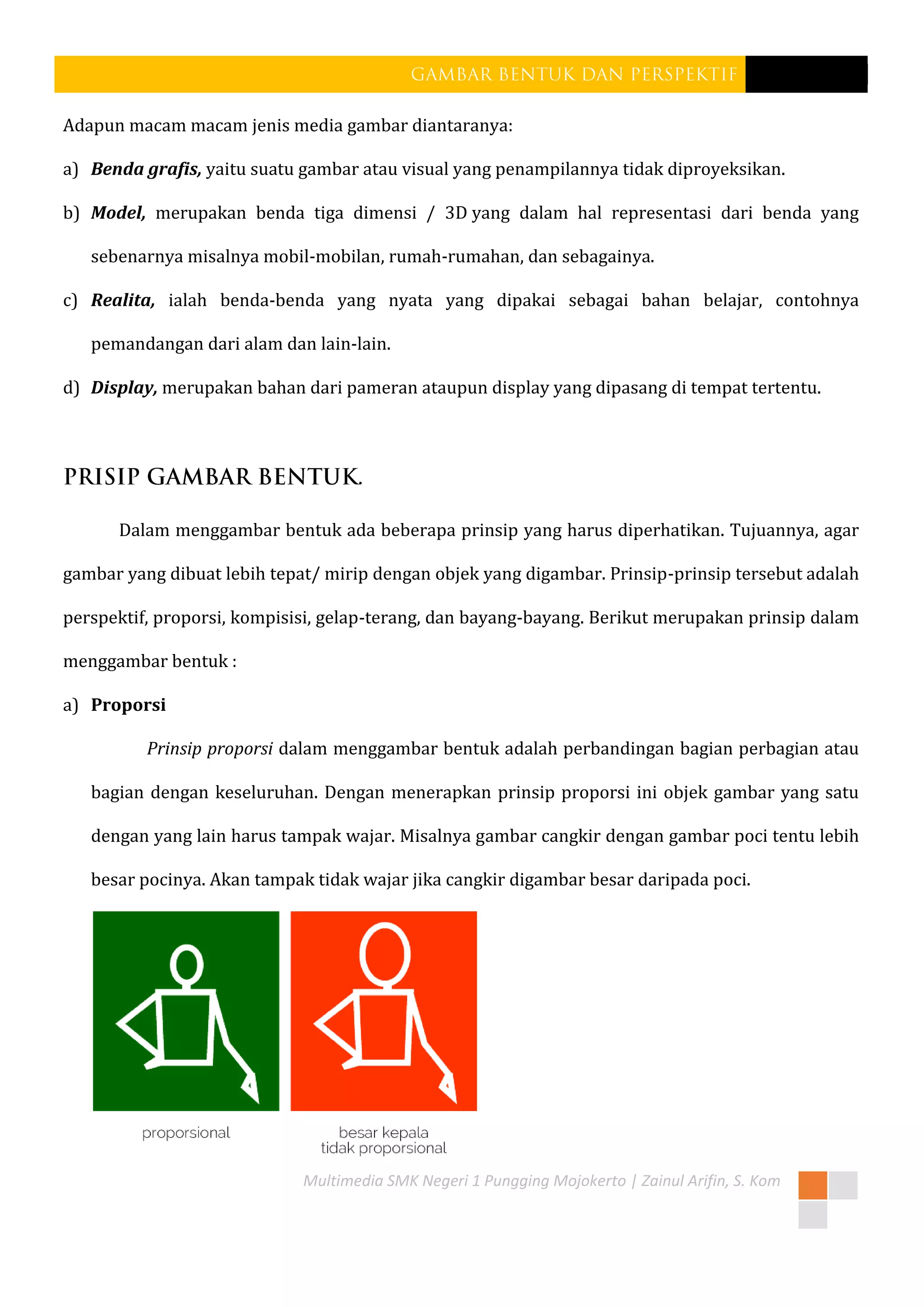 Desain grafis percetakan menerapkan prinsip gambar bentuk dan ...