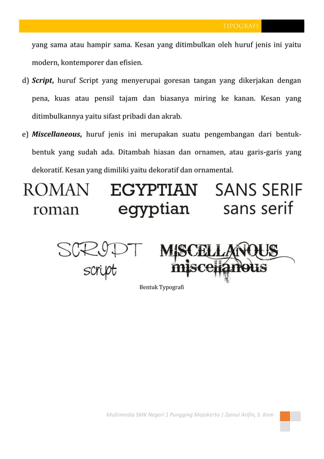 Desain Grafis Percetakan menerapkan typografi sesuai media | PDF