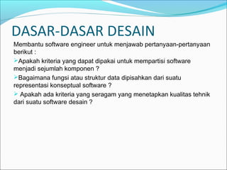 Desain arsitektur-pl-pert5 | PPT