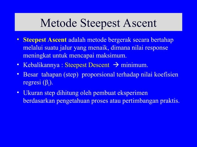 PPT perancangan proses menggunakan metode RSM | PPT