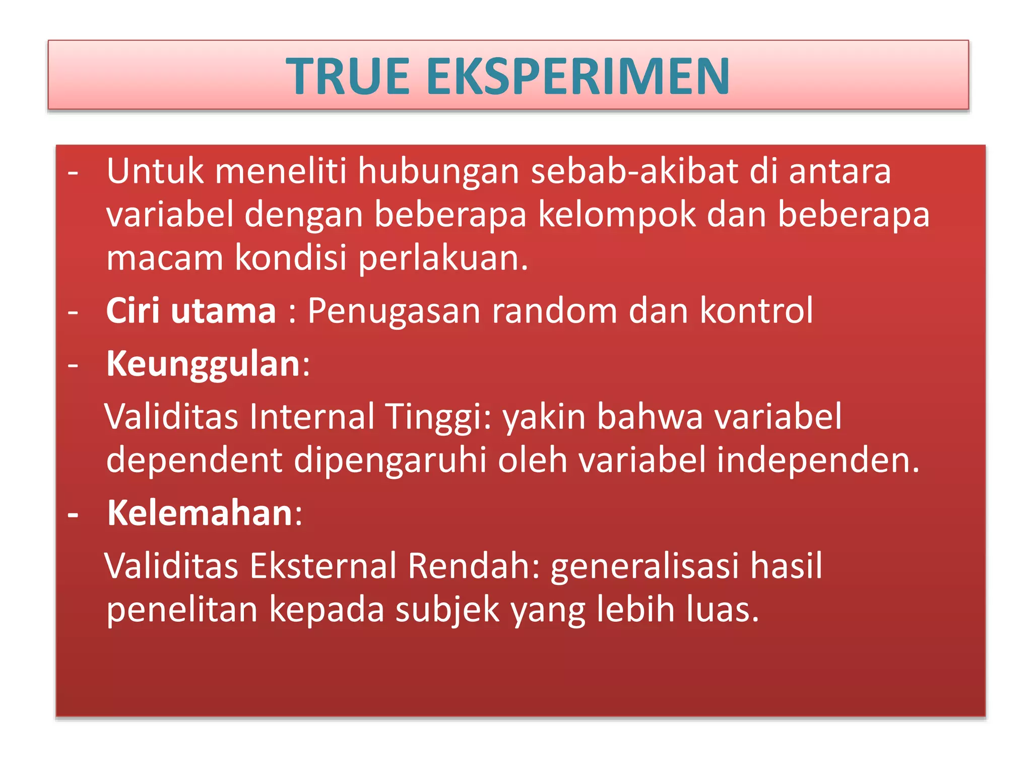 Desain penelitian-eksperimen | PPTX