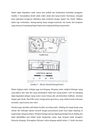 Desain akustik pada studio musik atau studio musik rumah | PDF