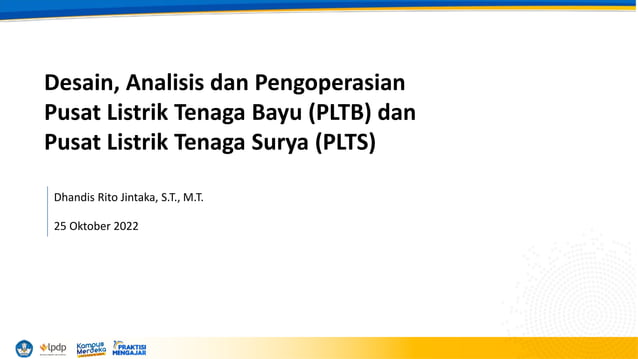 Desain, Analisis dan Pengoperasian Pusat Listrik Tenaga Bayu (PLTB) dan ...