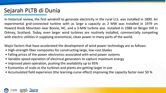 Desain, Analisis dan Pengoperasian Pusat Listrik Tenaga Bayu (PLTB) dan ...