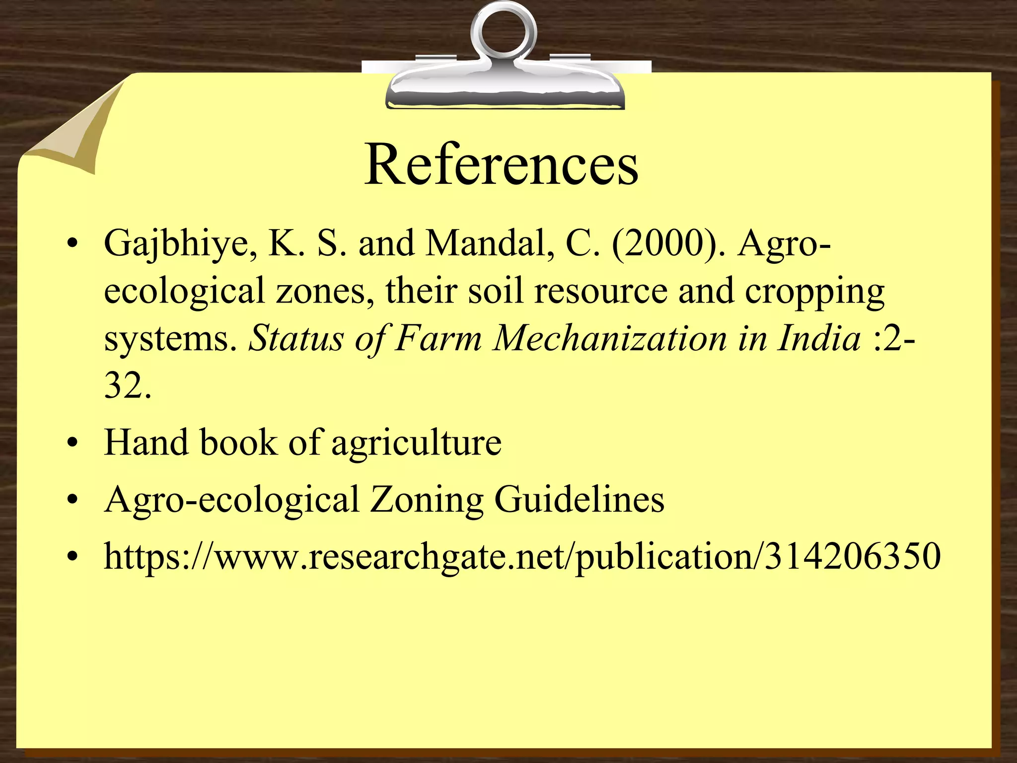 Agro Ecological Zones | PPTX
