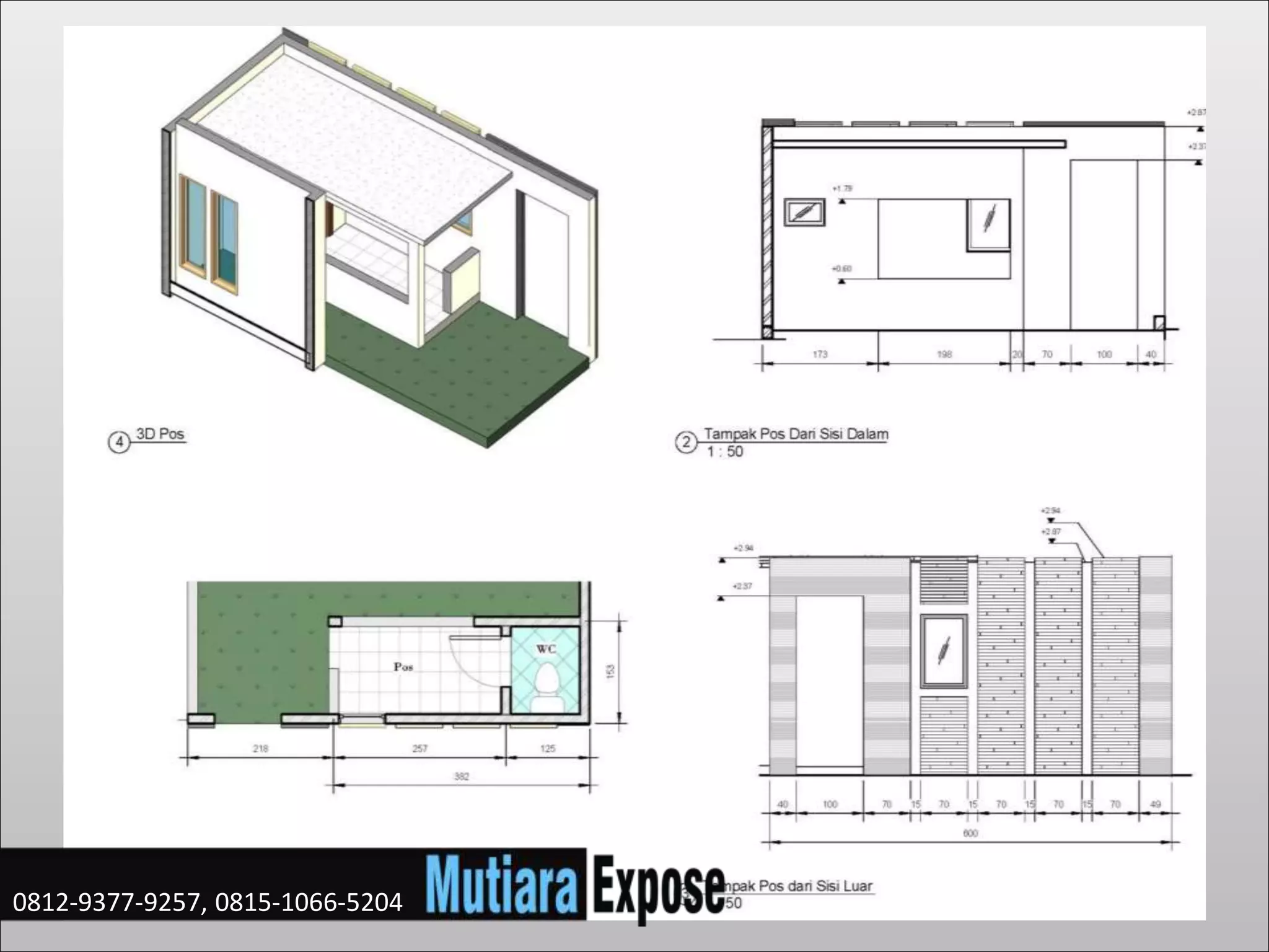 Desain arsitek 3d dan 2d rumah tinggal 2 lantai | PPTX