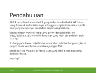Desain balok castellated | PDF