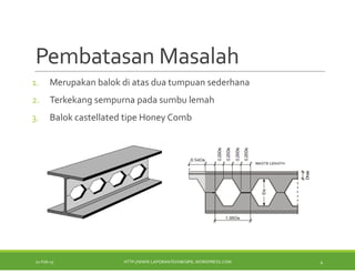Desain balok castellated | PDF