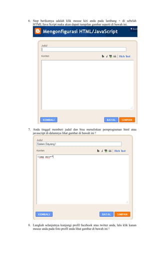 Desain blogger dengan pemprograman html | DOC