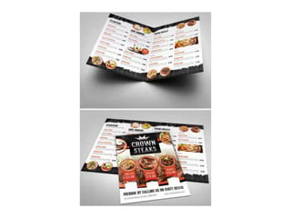 Desain brosur restoran | PPT