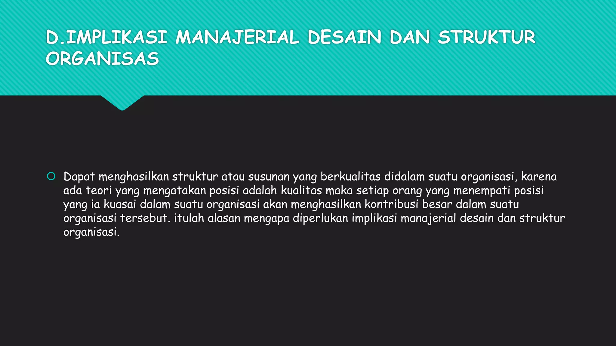 Desain dan struktur organisasi | PPTX