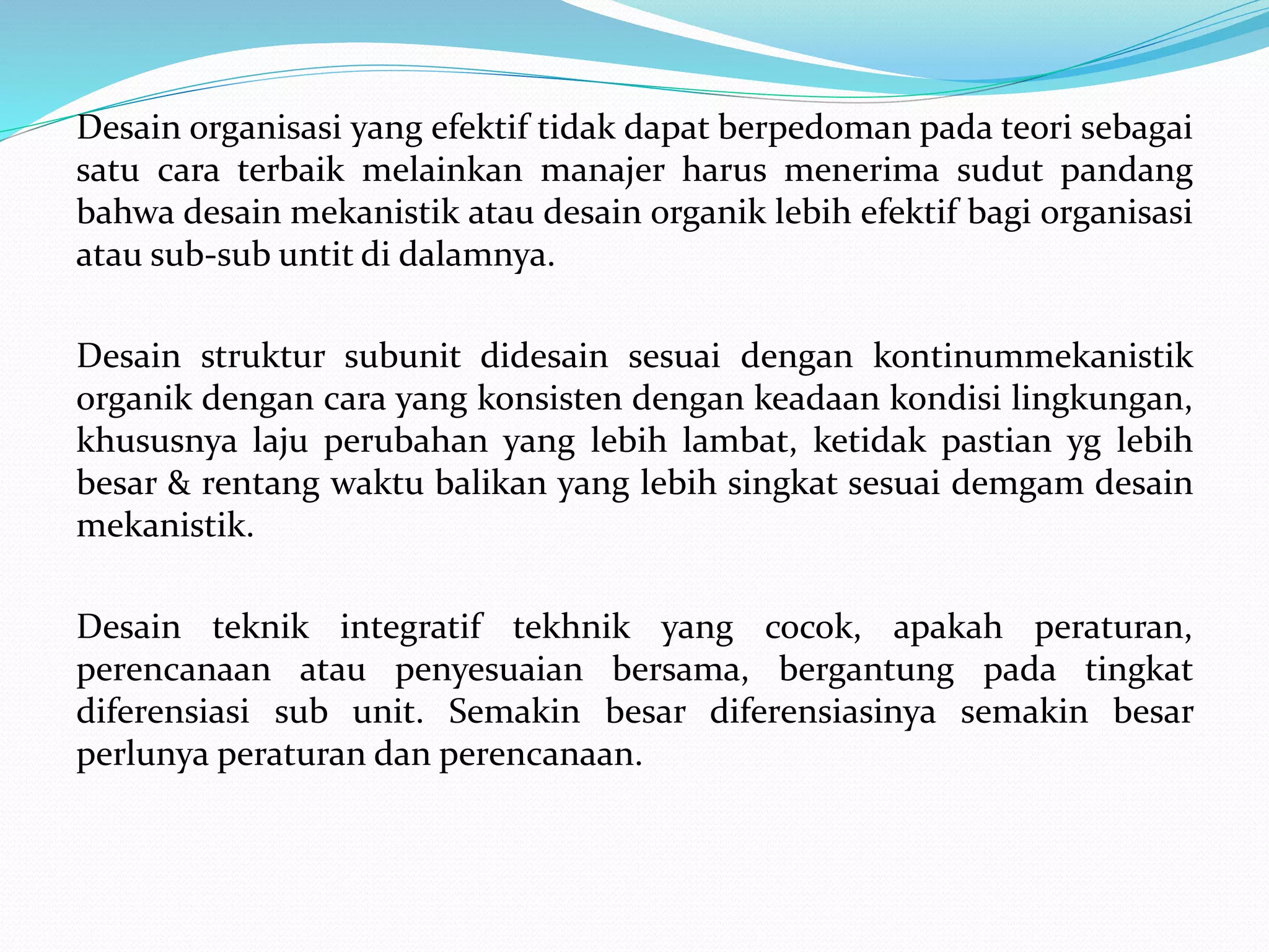 Desain dan Struktur Organisasi | PPTX