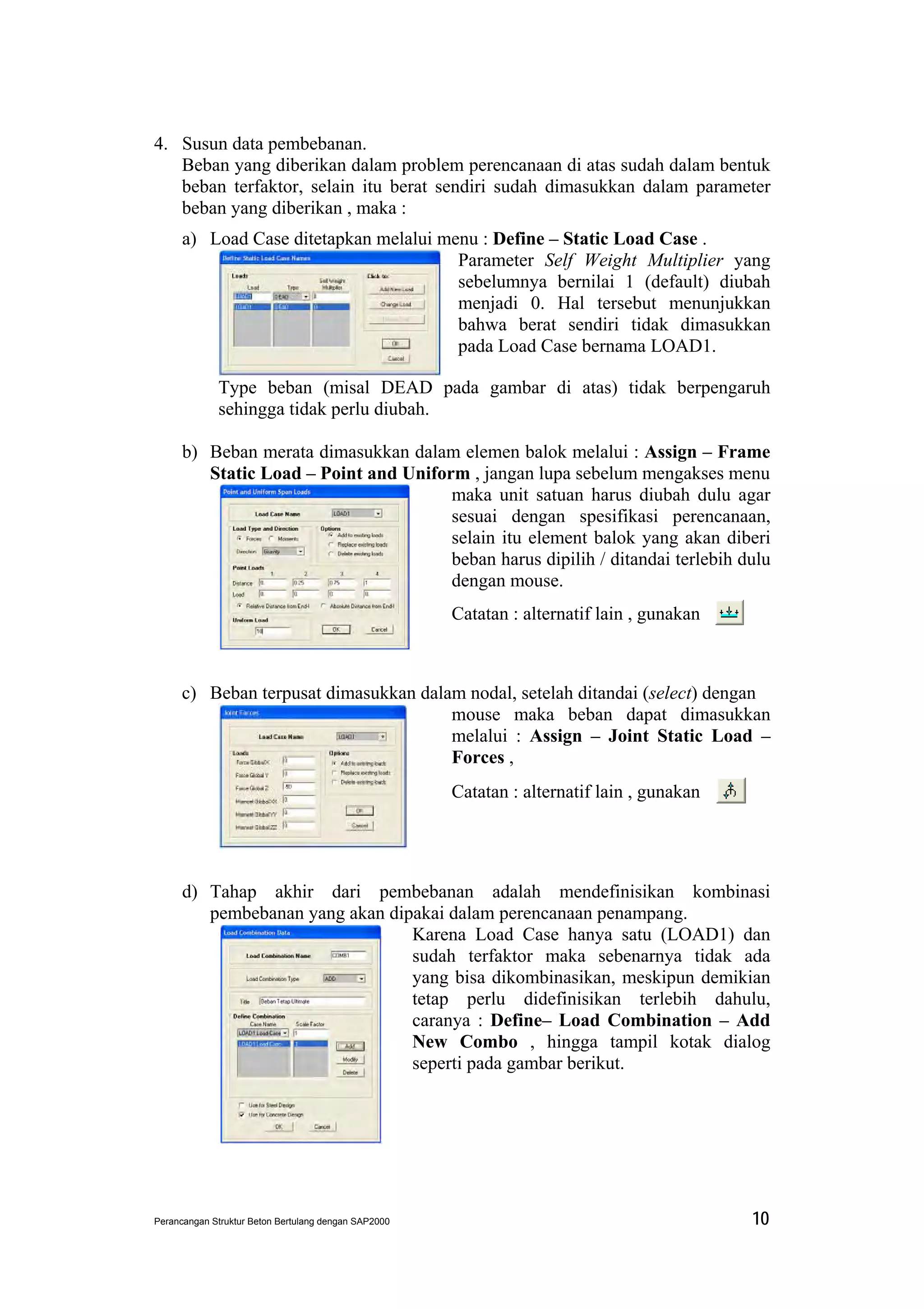 Desain dng sap2000 | PDF