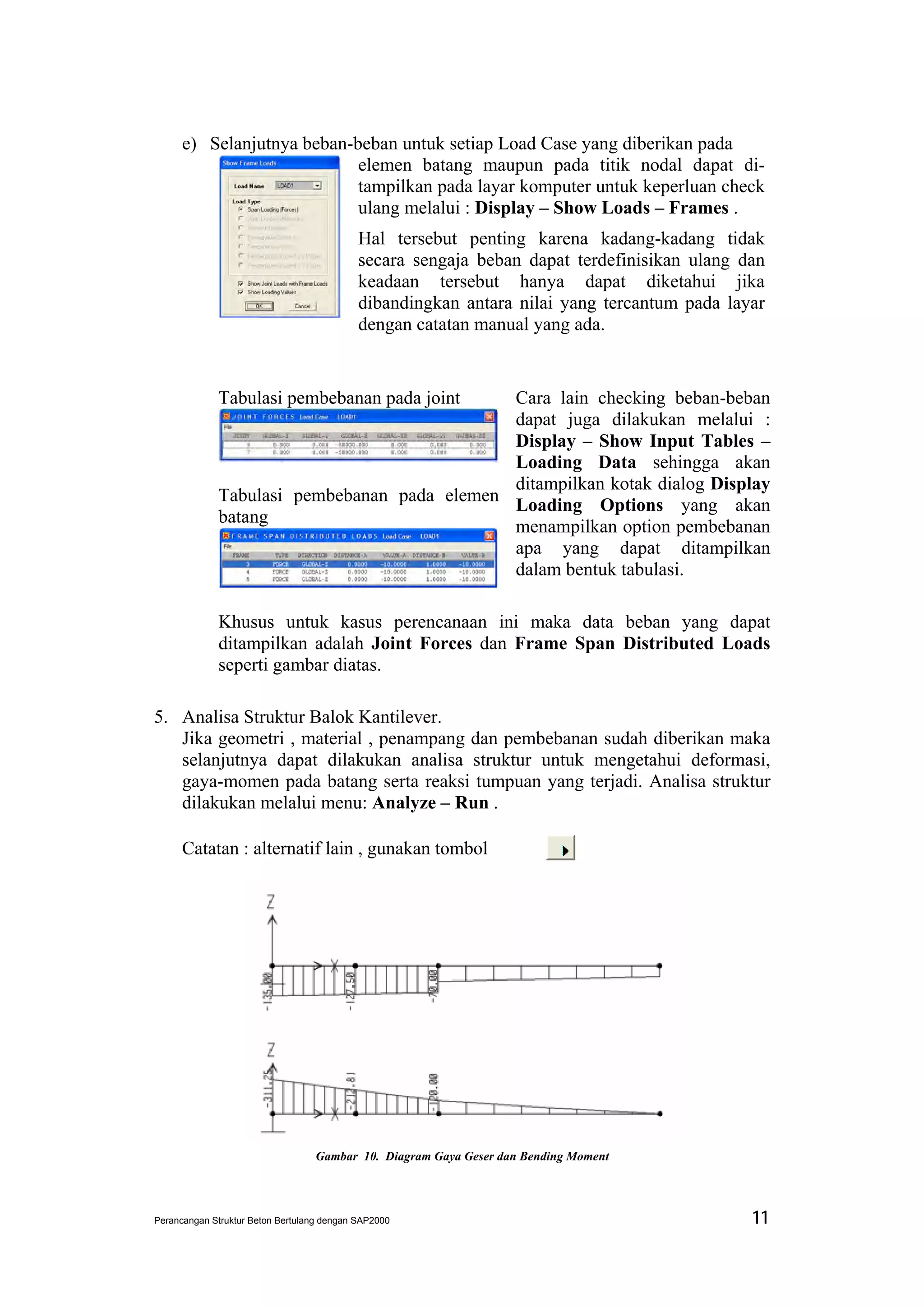 Desain dng sap2000 | PDF