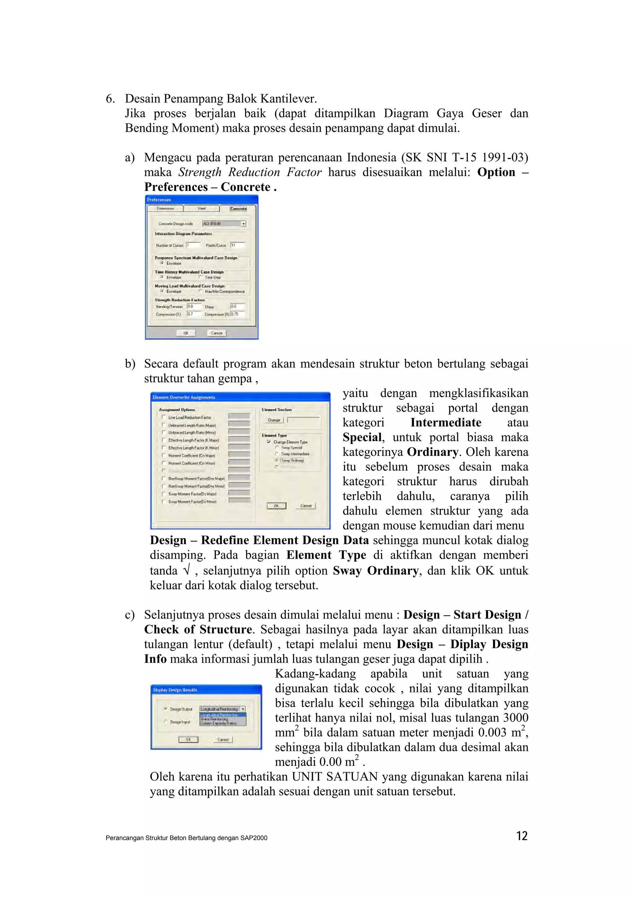 Desain dng sap2000 | PDF