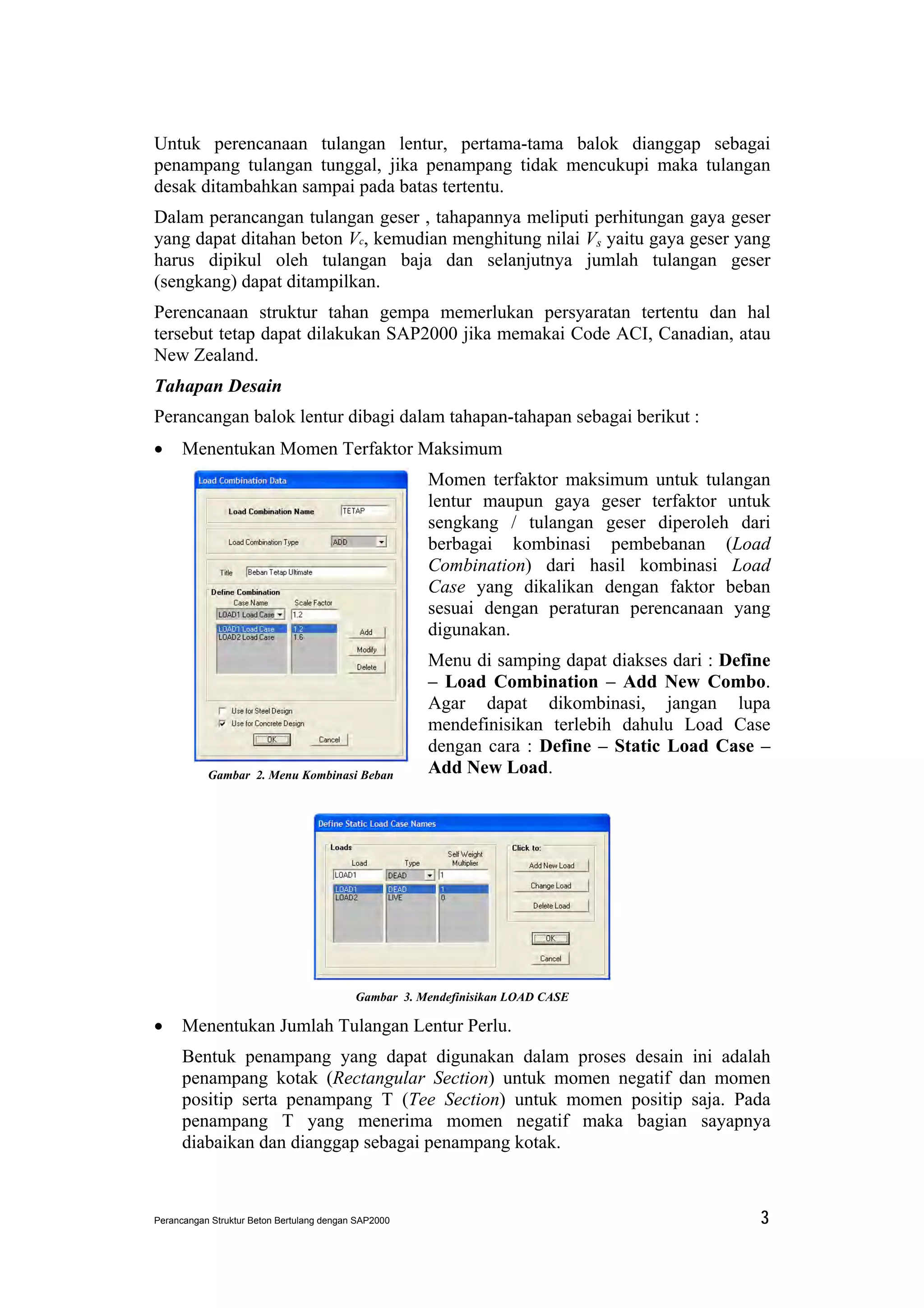 Desain dng sap2000 | PDF