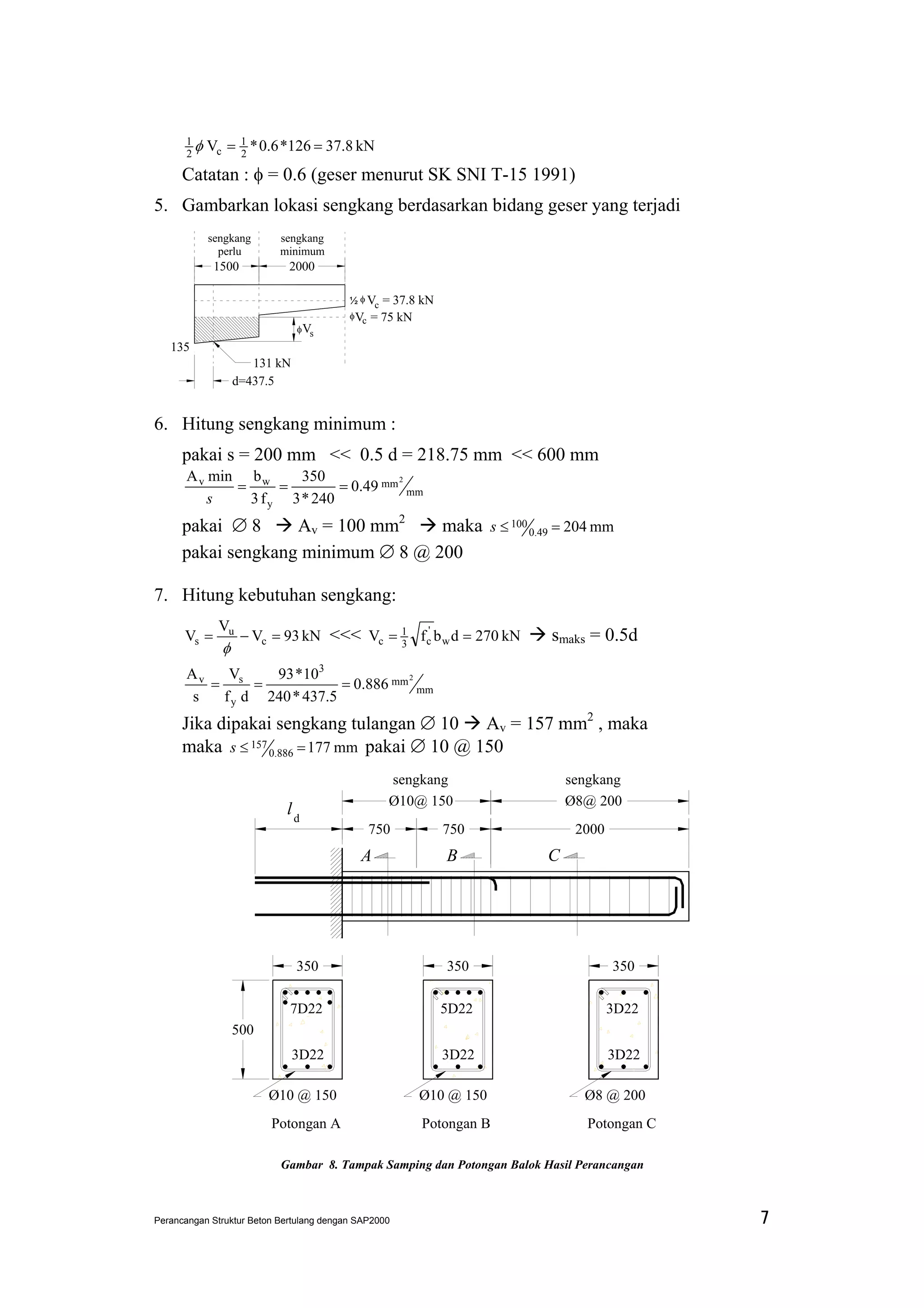 Desain dng sap2000 | PDF