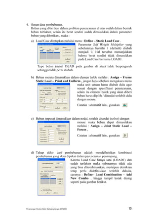 Desain dng sap2000 | PDF