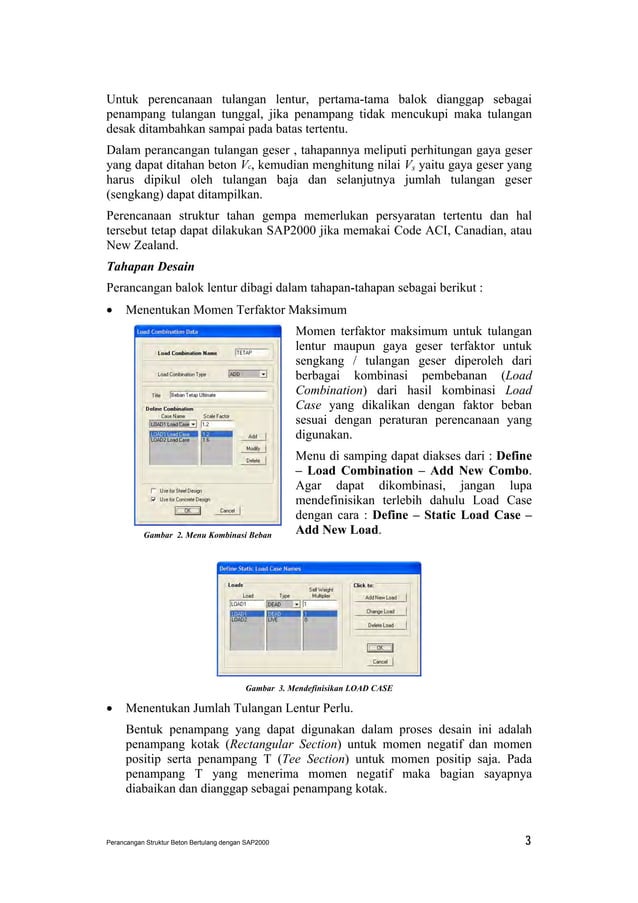 Desain dng sap2000 | PDF
