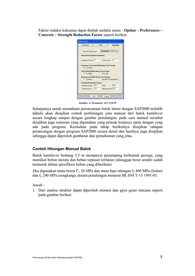 Desain dng sap2000 | PDF