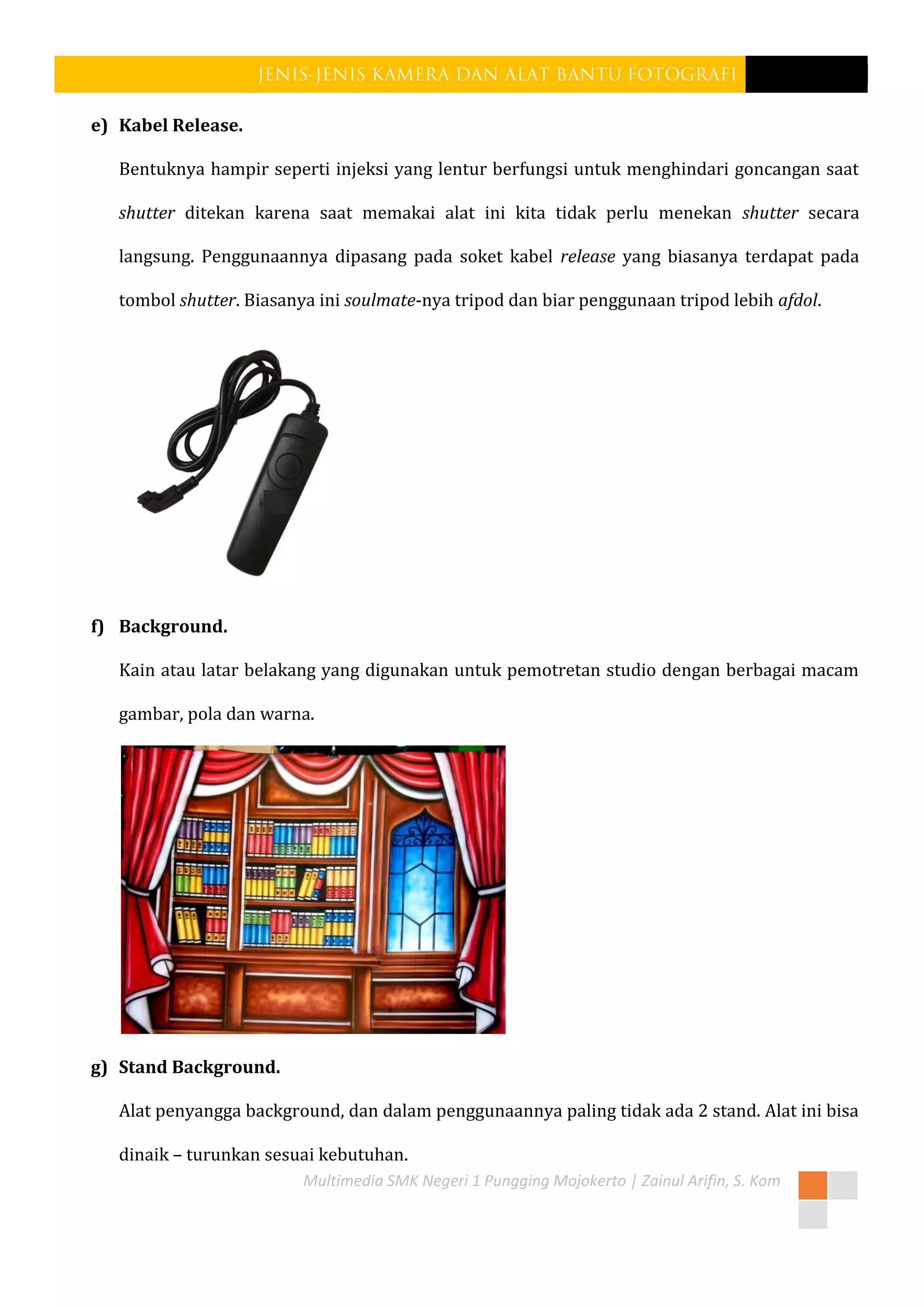 Desain grafis percetakan memahami jenis jenis kamera dan alat bantu ...